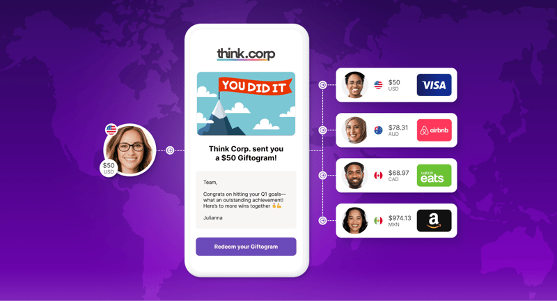 How to send digital gift cards internationally